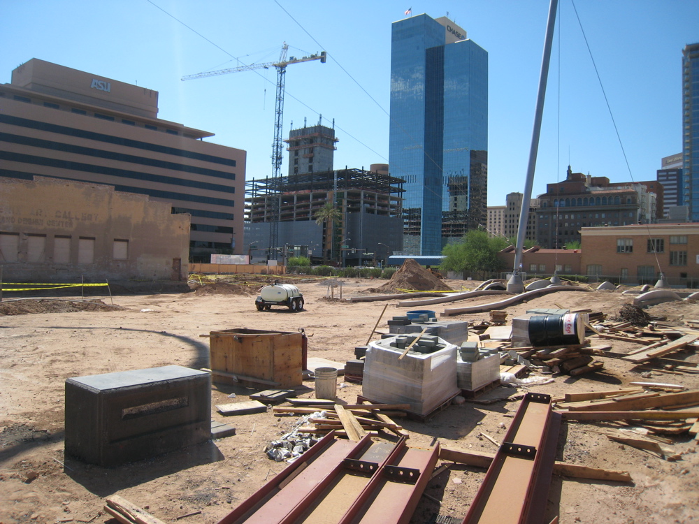 A slightly depressed version of downtown Phoenix construction update ...